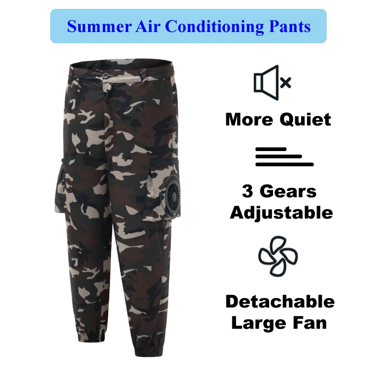 Camouflage Cooling Pants - Buy Camouflage Cooling Fan Pants,Camouflage ...
