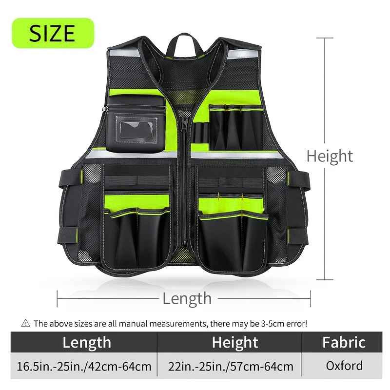 Alibaba.com: Reflective Safety Tool Vest with Multi-pockets, Heavy Duty ...