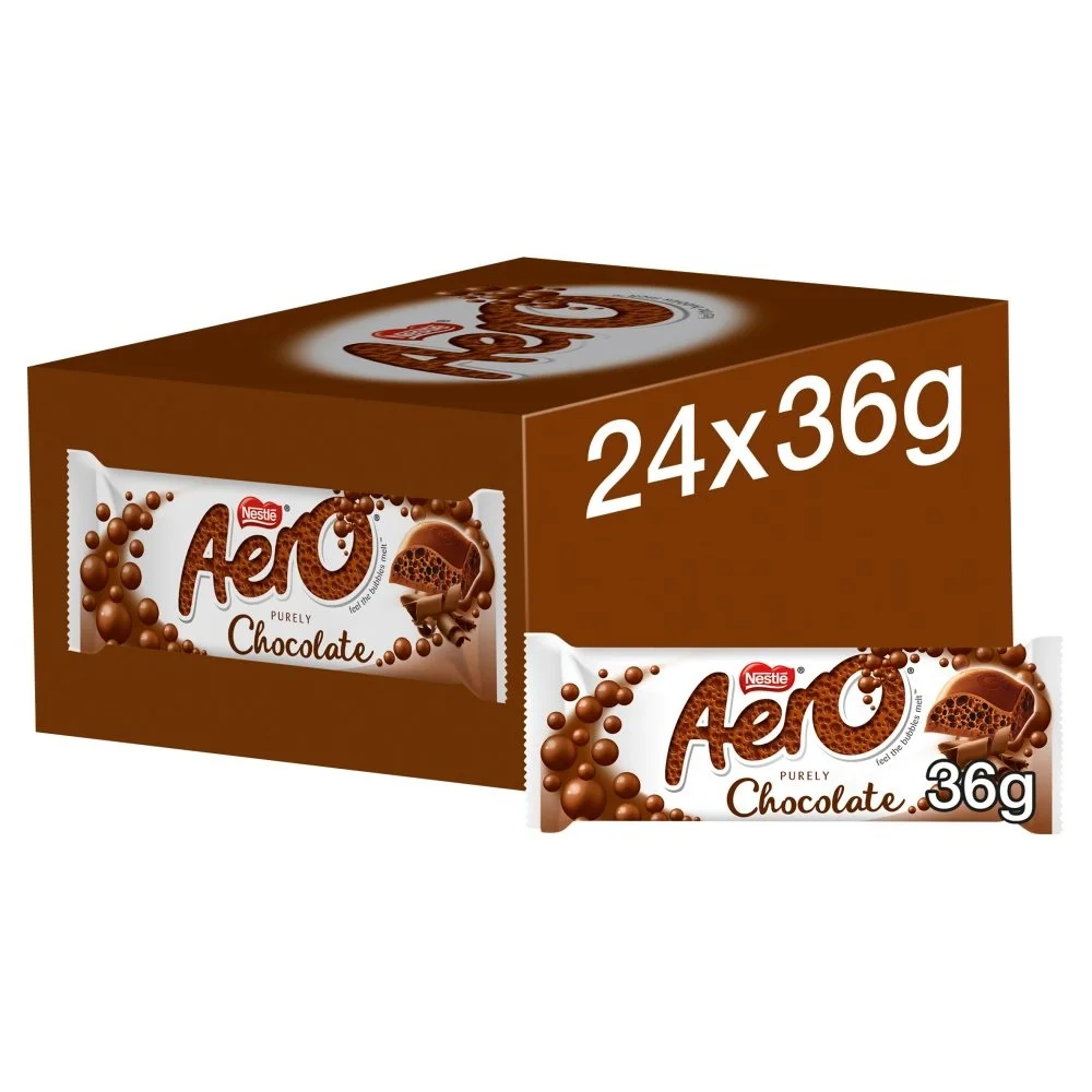 Nestle Aero Milk Chocolate Bar, 27g, Pack of 12| Alibaba.com
