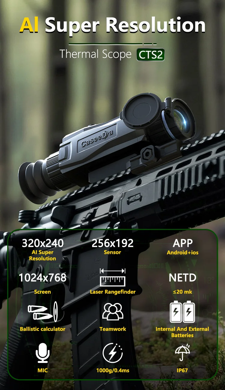 Caseeda CTS2 Pro Thermal Imaging Scope - Night Vision Excellence