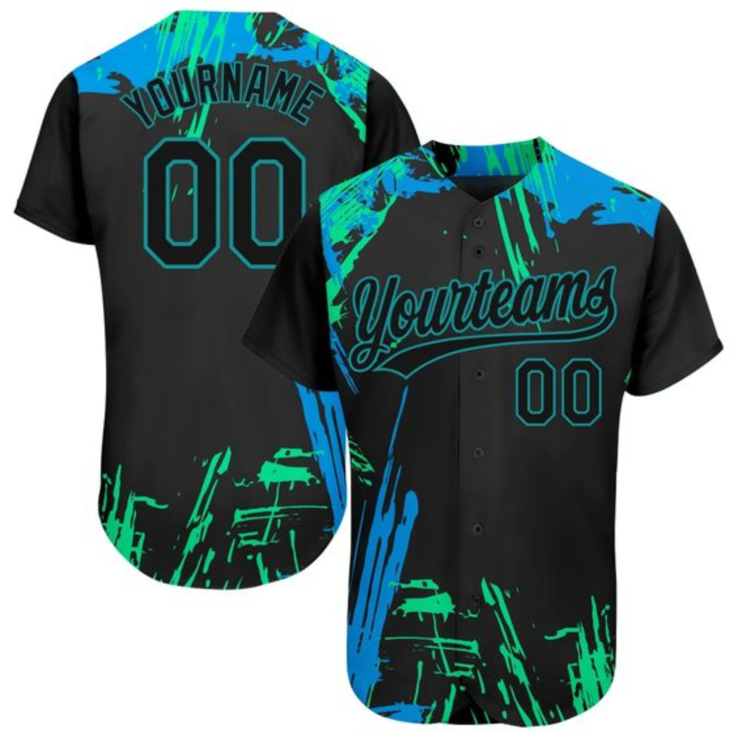 Customized Your Own Design And Color Baseball Jersey With Breathable ...