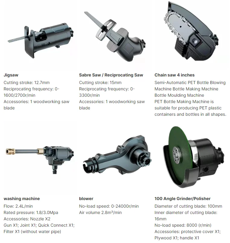 Cordless Electric Screwdriver - Multi-Head Power Drill Set