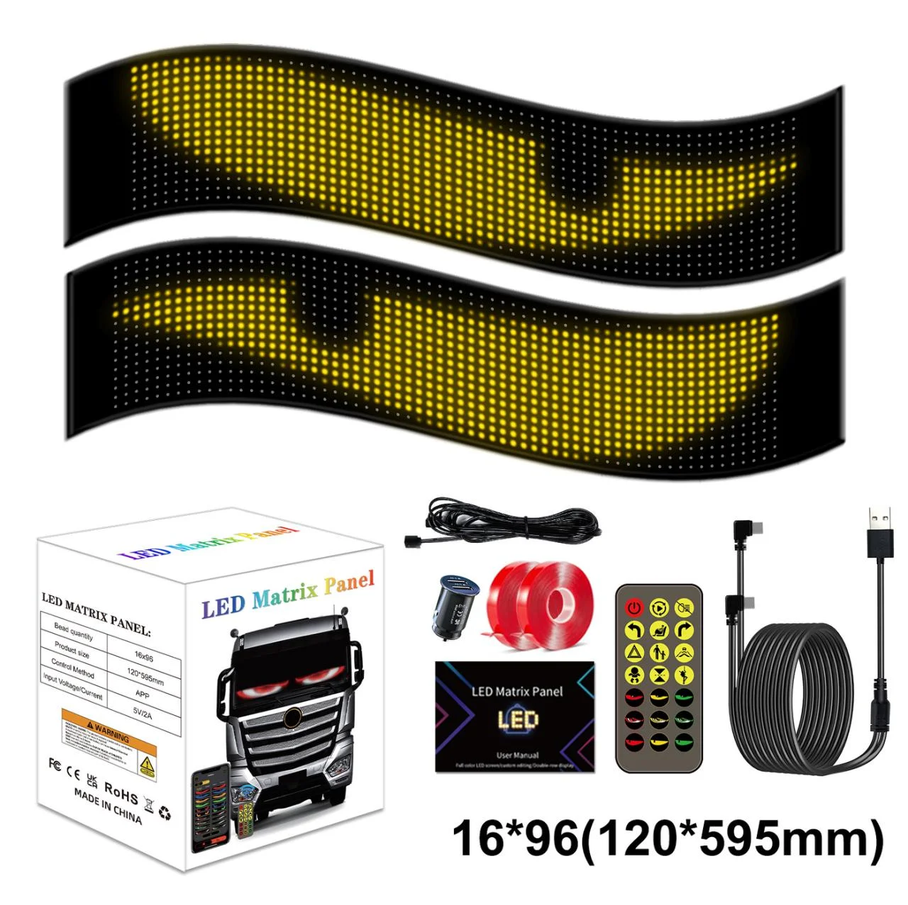 LED Name Logo Sign Free Design APP Controlled Flexible Panels