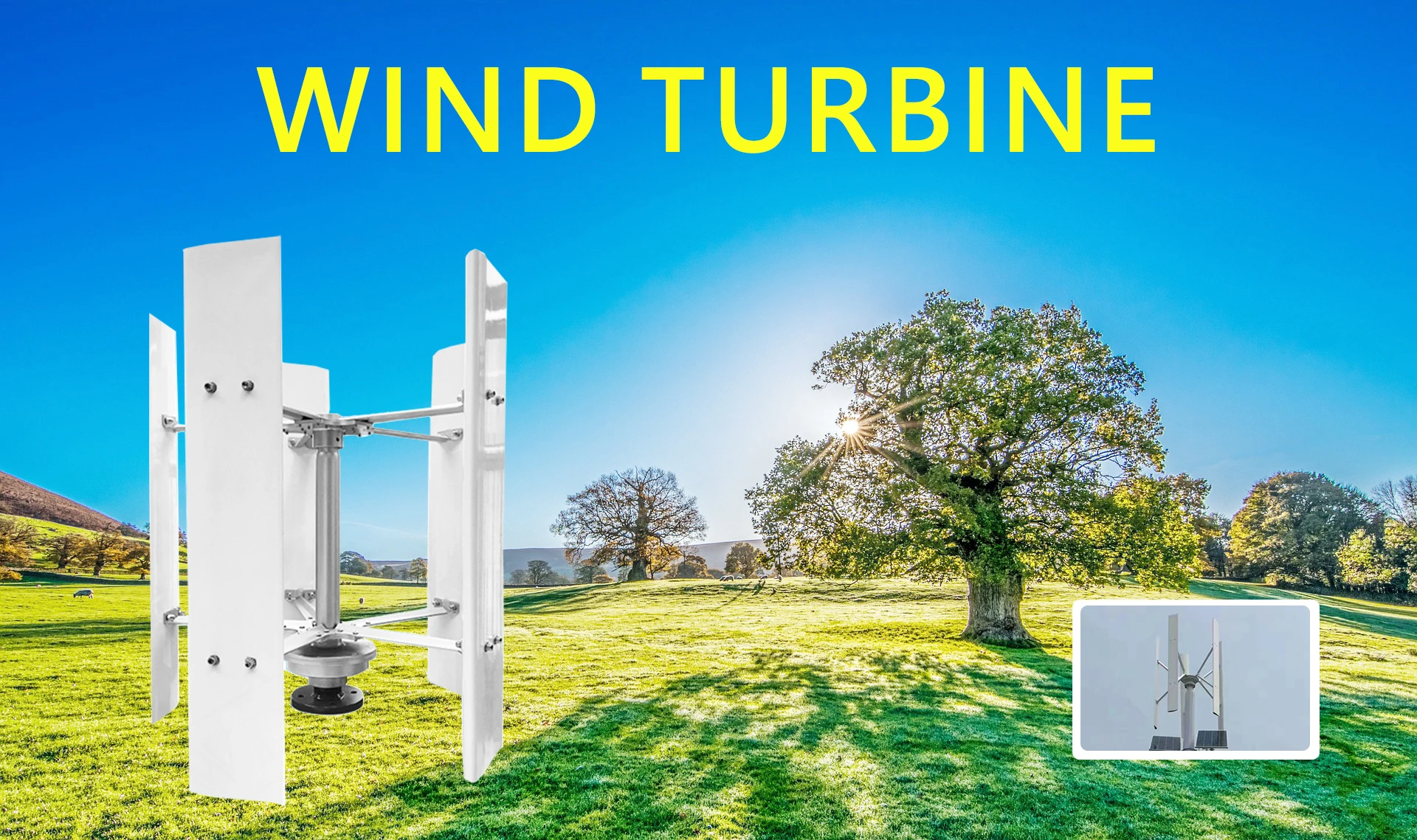 Wind Power Plant Generator Turbine 400w 500w1kw 2kw 3kw Vertical Wind Turbine - Buy Wind Turbine ...