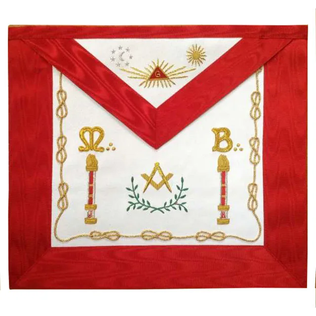 Freemasons Masonic French Rite Regalia Mb Master Apron Compass Square ...
