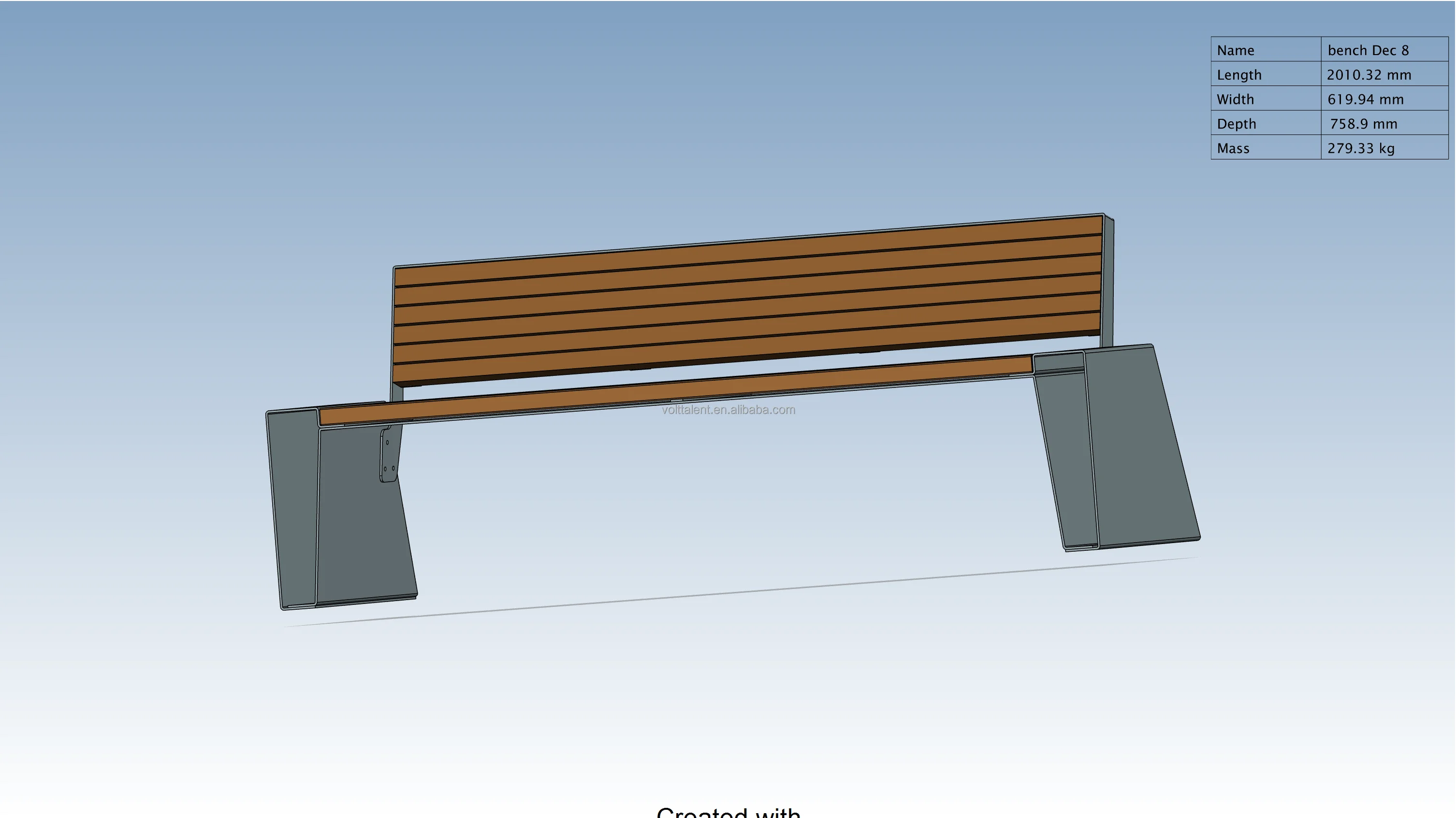 Street Light Pole High Mast Pole With Hot Garden Bench Bank With Wooden ...
