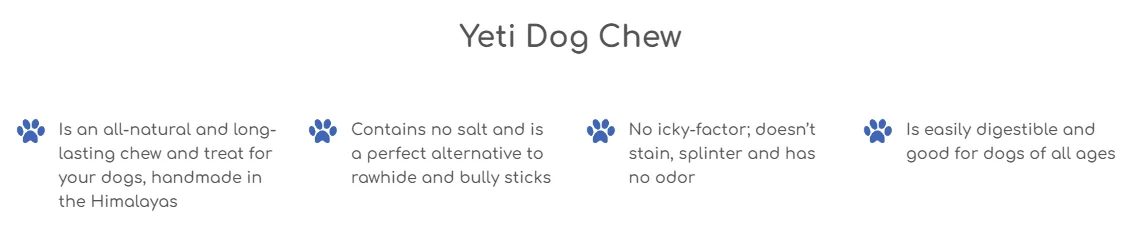 Premium Quality Yeti Natural Yak Cheese Long Lasting Dog Chews For ...