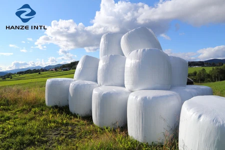 Mini Round Bale Silage Film Lightweight 500mm Width Easy Operation ...