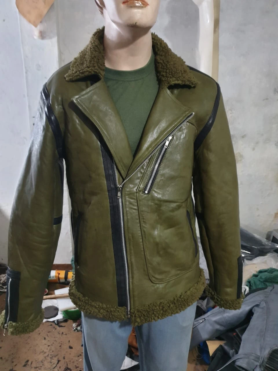 Ww2 B3 Jacket Distressed Leather Bomber Jacket Pilot Aviator Mens ...