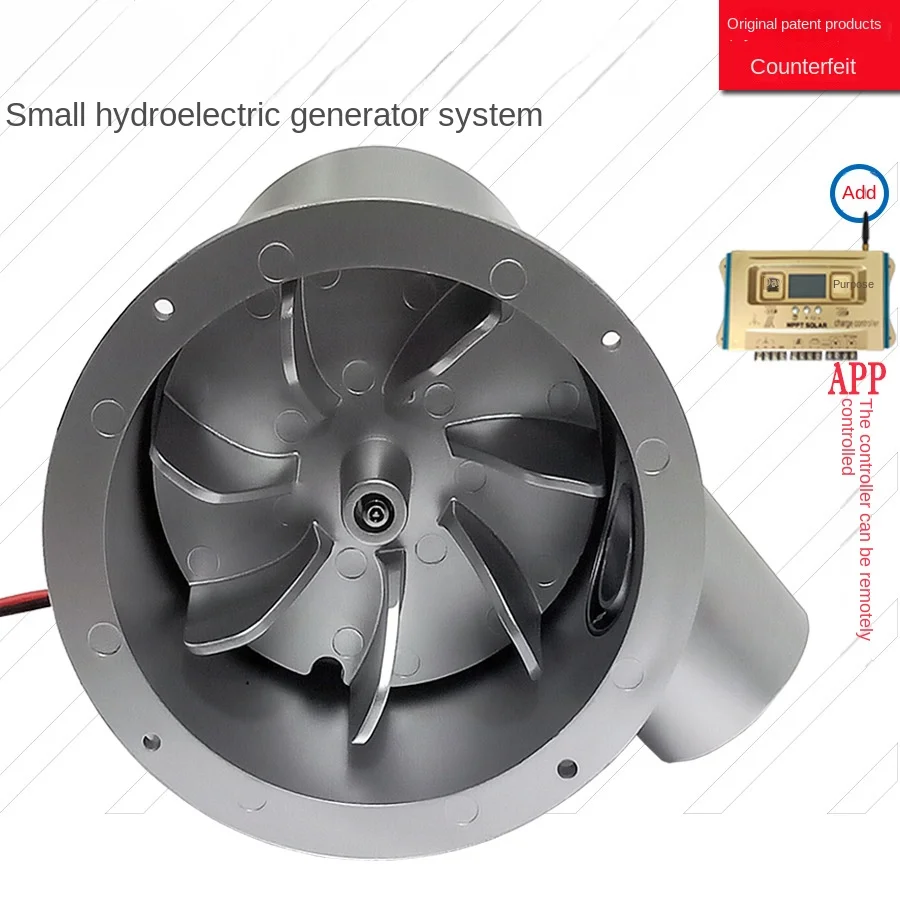 Hydroelectric Generator - 2A DC Water Power for Backyard