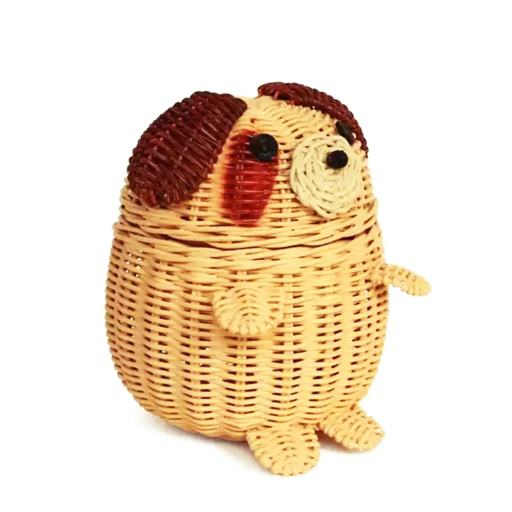Cuties Rattan Animal Shape Basket For Children Toy For Kid Decorative ...
