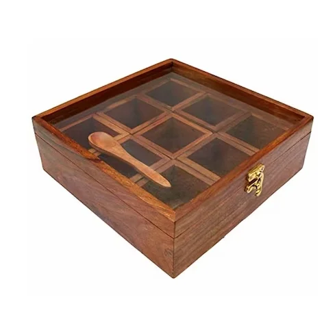 Traditional design wooden spice boxes spice tool home Useful kitchen ...