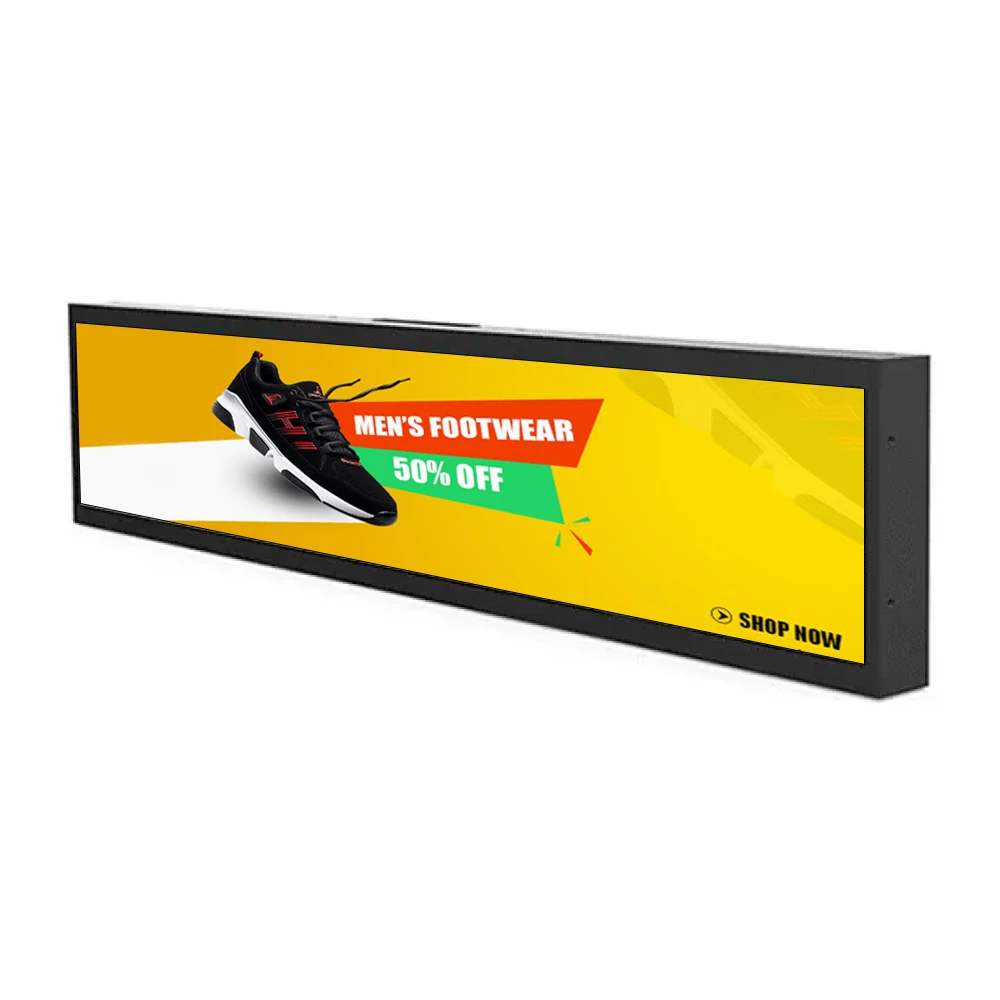 Enhancing Public Spaces With Our Stretch Bar Lcd Signage Display - Buy ...