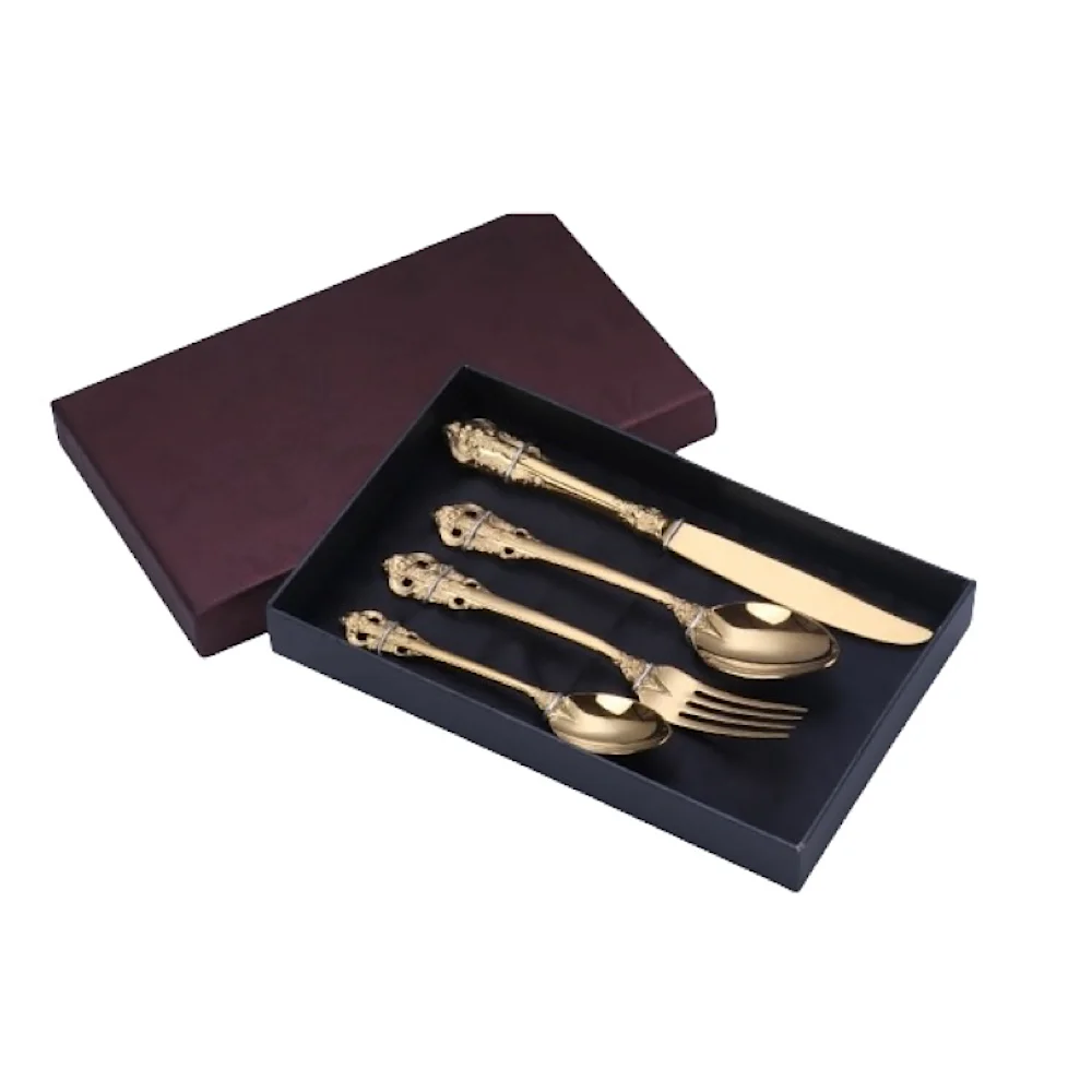 Simple Design Handle Cutlery Set Stainless Steel Fine Dining Silverware ...