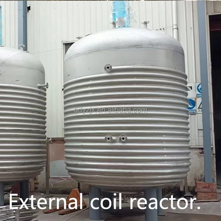 PU Glue Reaction Kettle With External Half-pipe Steam Heating, Sealing ...