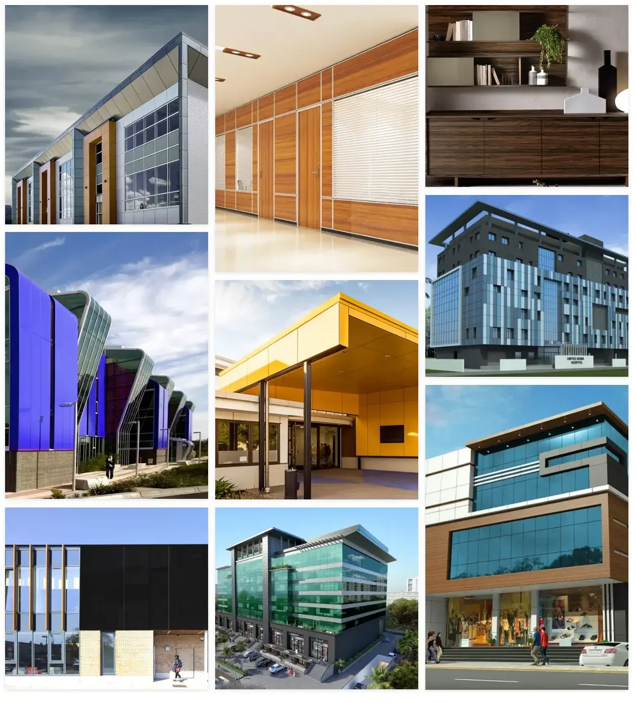Most Demanding Modern Sleek Aluminium Composite Panel For Wall And ...