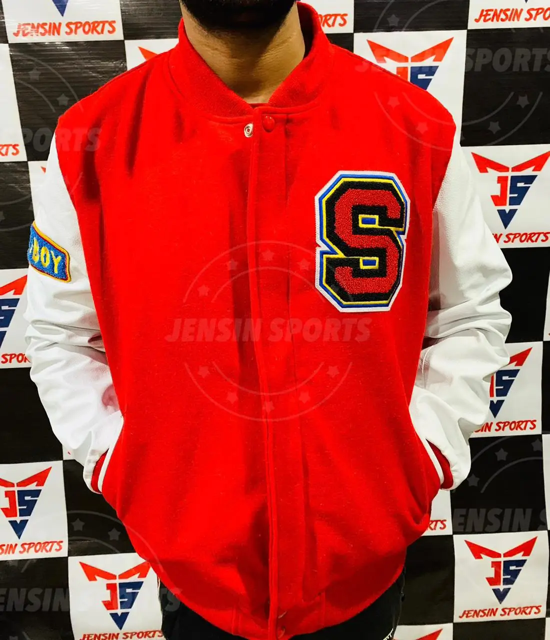 Bart Simpson Varsity Jacket Letterman Wool Patch Chenille Embroidery ...