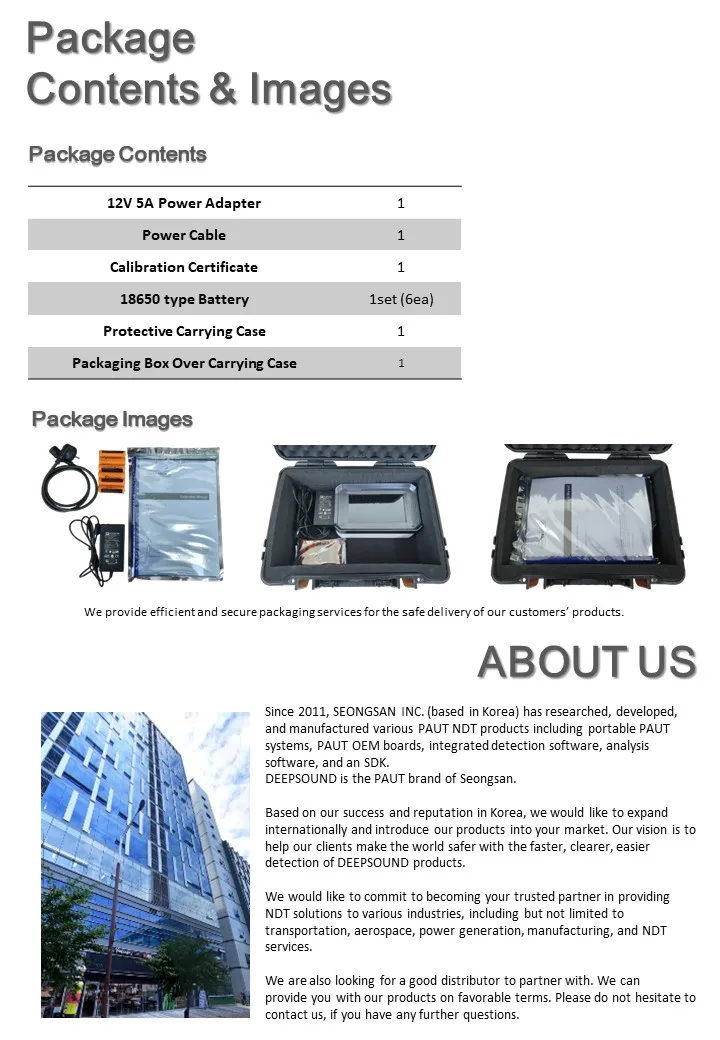 Deepsound B1 Ultrasound Ndt Program Paut Phased Array Flaw Detector For ...