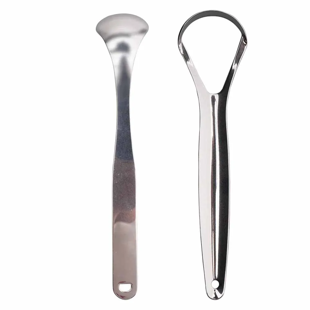Tongue Scraper Stainless Steel | Bad Breath Treatment Tongue Cleaner ...