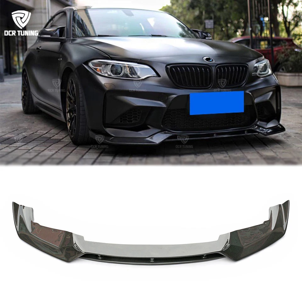 F87 Carbon Fiber Front Lip For Bmw F87 M2 V Style Front Bumper Splitter ...