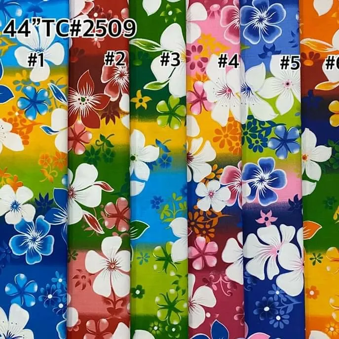 Bright Bold And Beautiful Polyester Cotton Woven Fabrics In 44 Inches ...