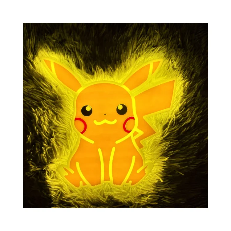 Pikachu Neon Neon Sign Custom Led Lights Neon Wall Decor For Home Bar ...