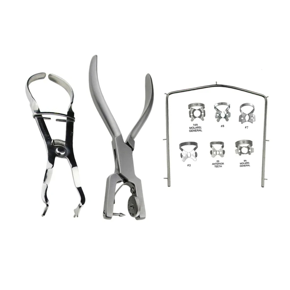 Stainless Steel Dental Rubber Dam Clamps Sheet Endodontic Surgical ...