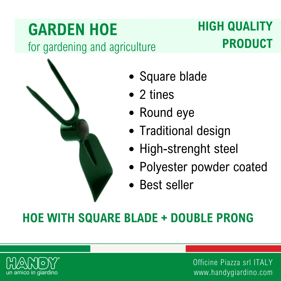 Italian Steel Hoe - Versatile Garden Tool for Agriculture