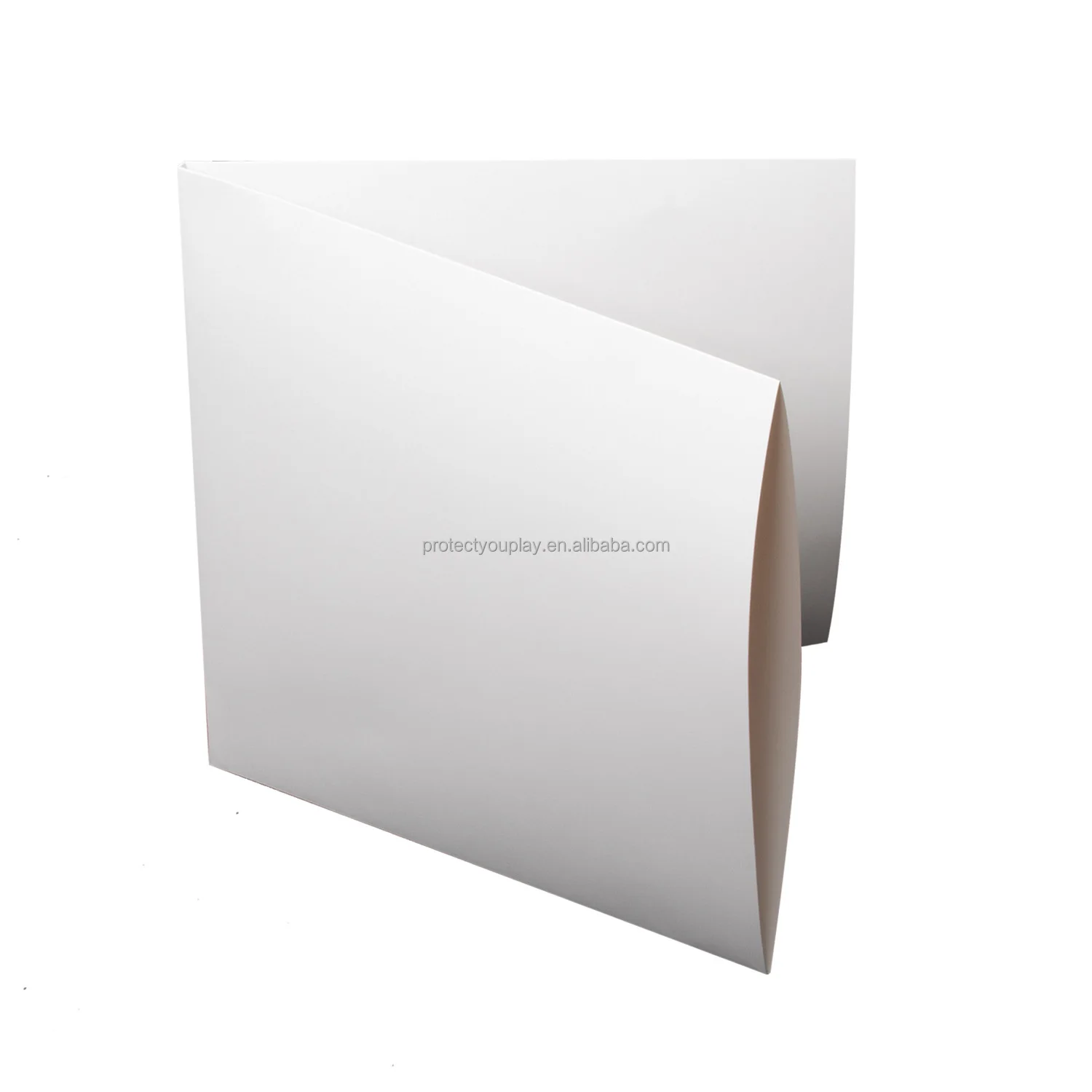 12 Inch White Cardboard Record Gatefold Jacket Album Cover