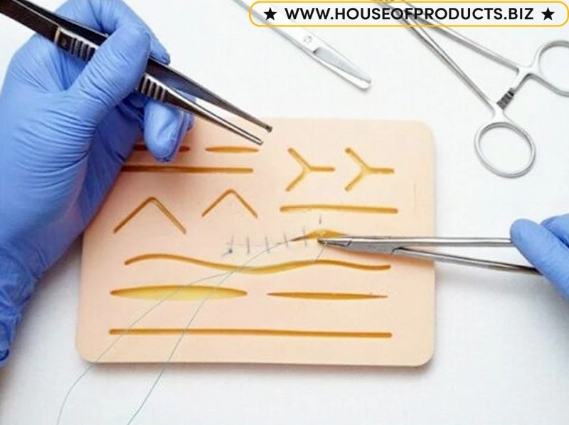 Suture Practice Kit Suture Skin Silicone Pad Complete Suture Practice ...
