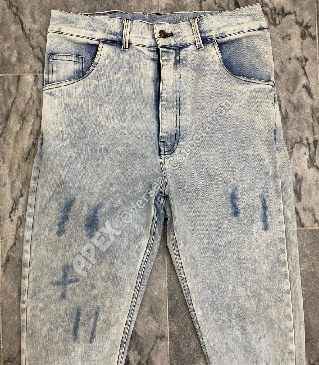 Custom Printed Graphic Distressed Men Jeans Fashion Design Ripped Jeans ...