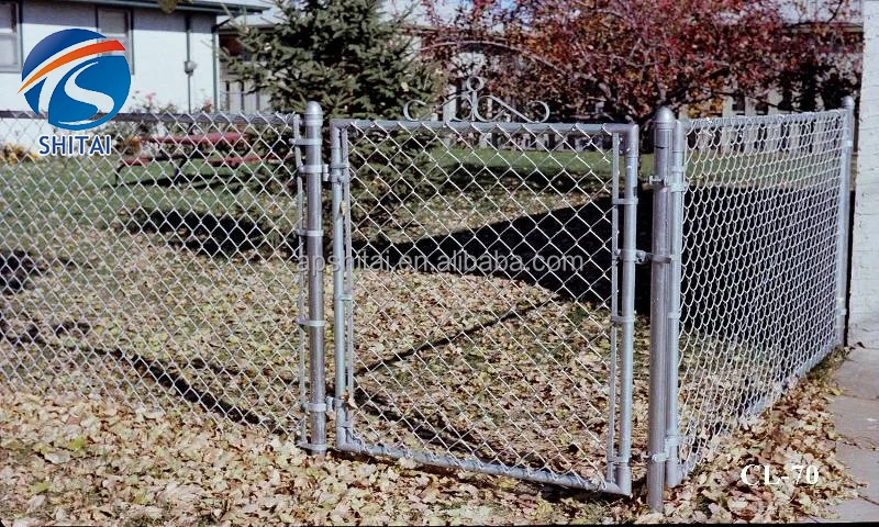 Heavy Duty Galvanized Chain Link Fence Door Privacy