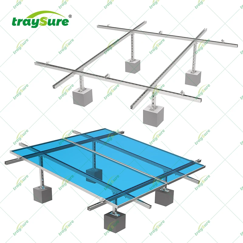 TRAYSURE Rooftop Solar Mounting System Solar Strut Channel Base Support ...