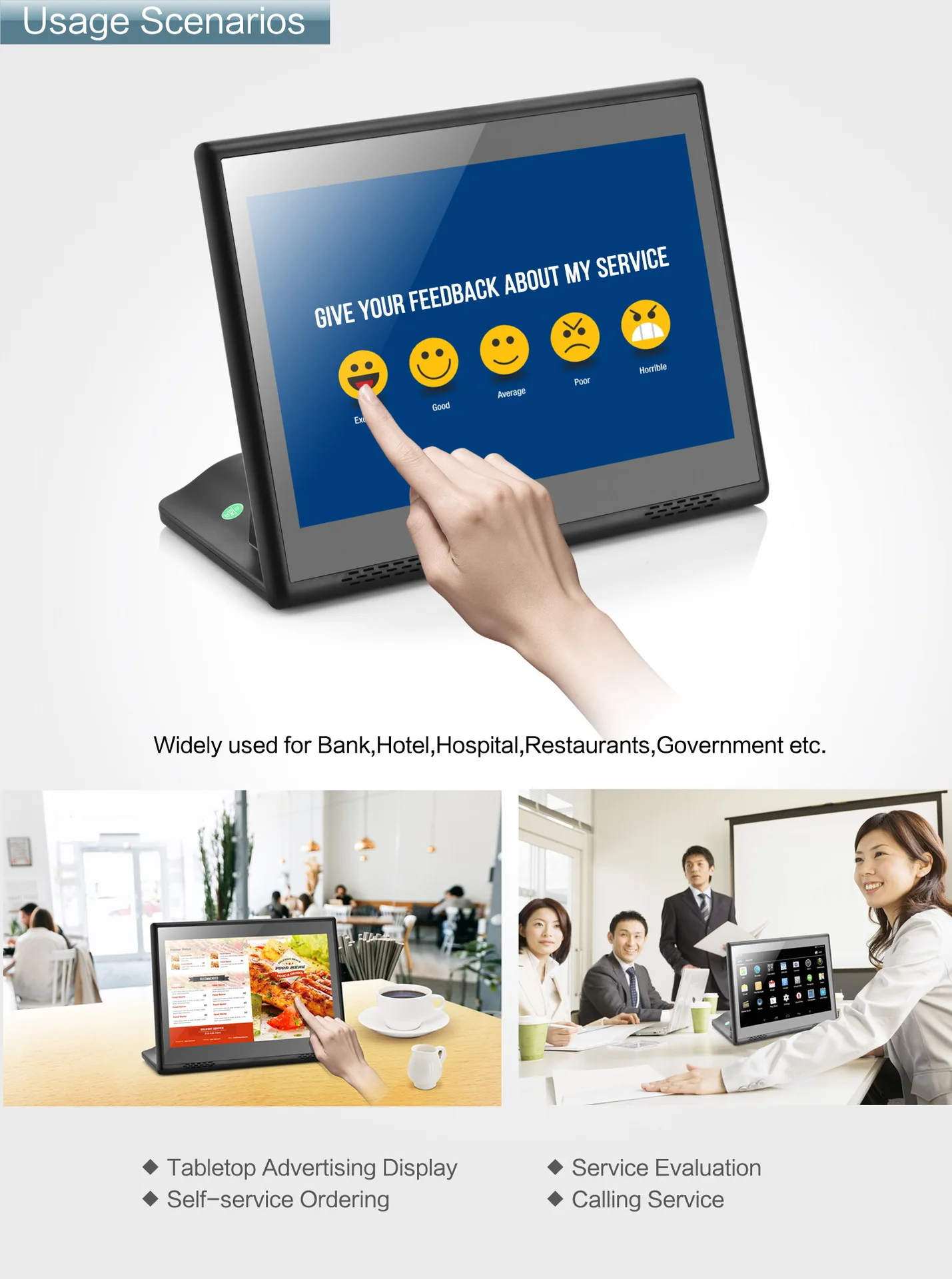 L Shape 10.1 Inch Touch Screen 2+16GB Android Tablet with NFC Camera ...