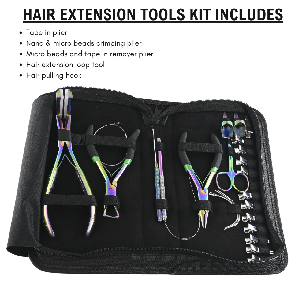 All In One Tool Kit Includes Hair Styling Clips And Parting Rings Also ...
