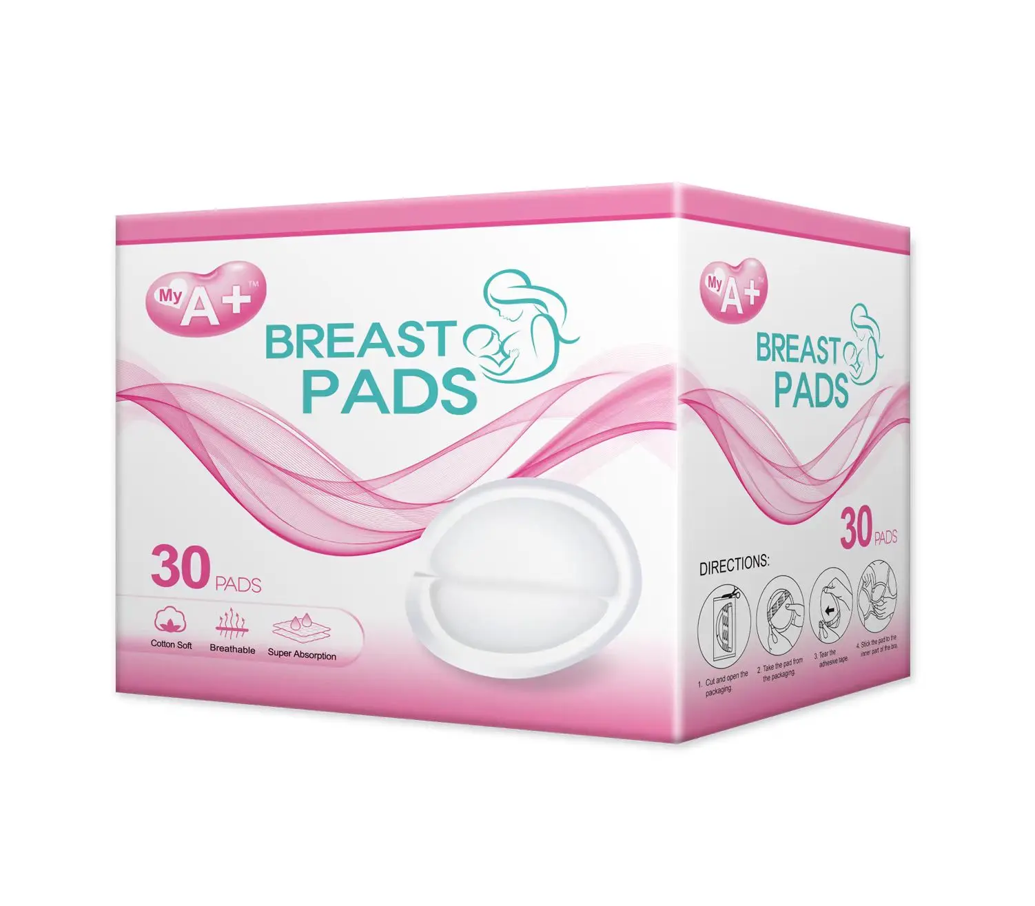 Free Sample High Quality Breast Pads Disposable Breast Nursing Pads For ...