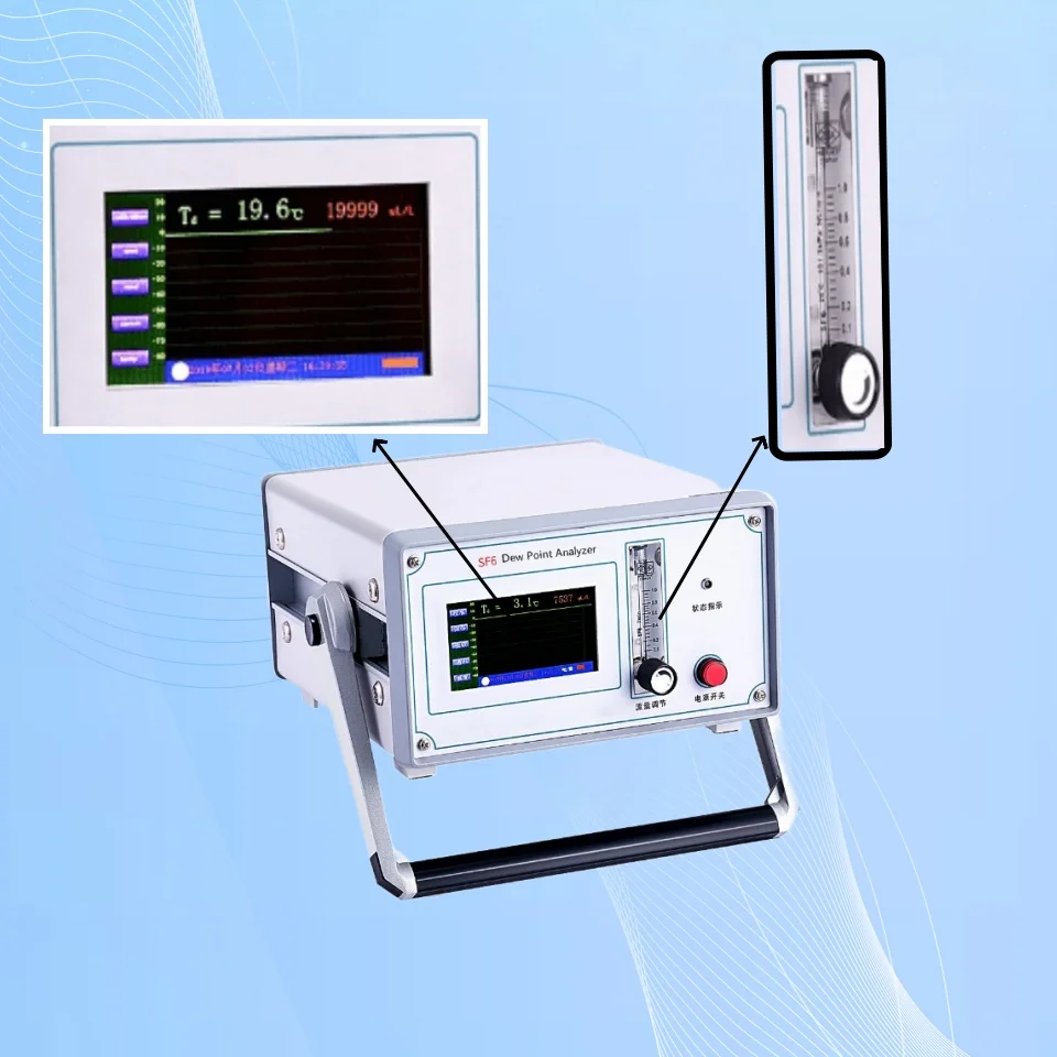 Electric Portable SF6 Gas Analyzer Intelligent SF6 Dew Point Meter with ...