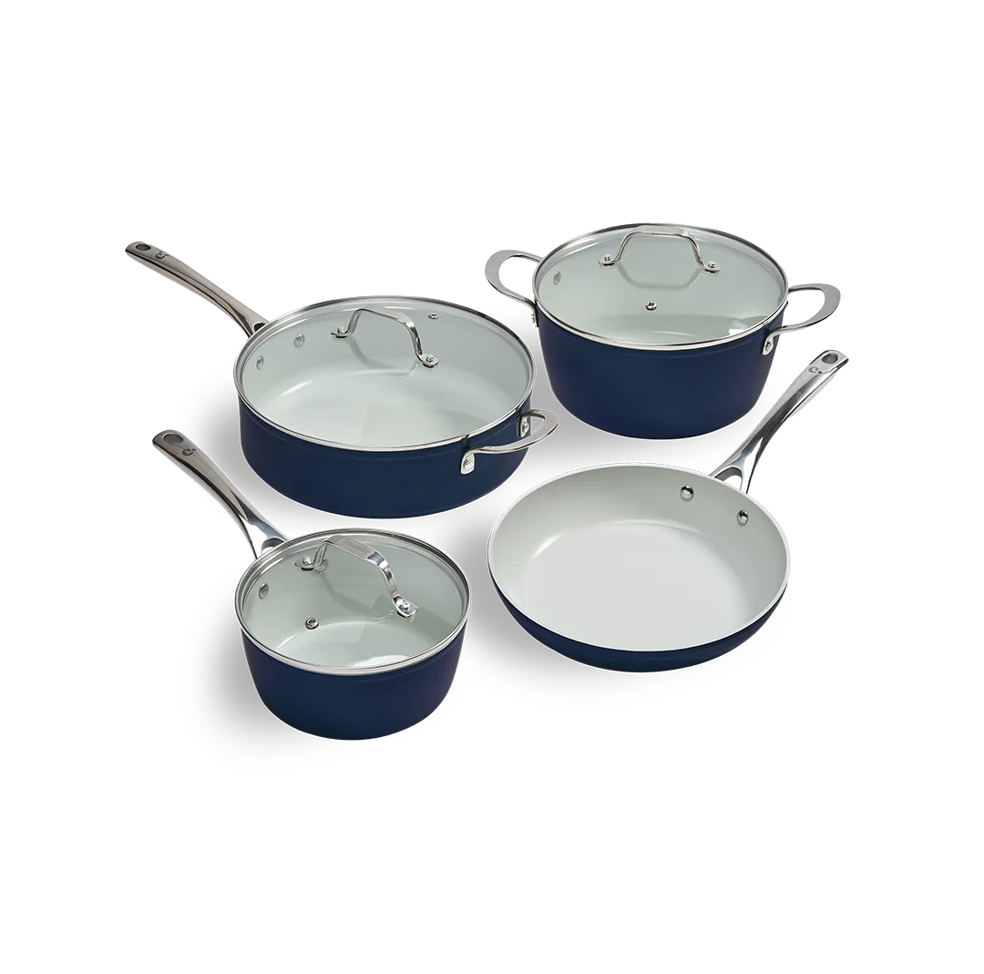 Cosmic Cookware Nonstick Ceramic Cookware Set Pots Pans Lids and ...