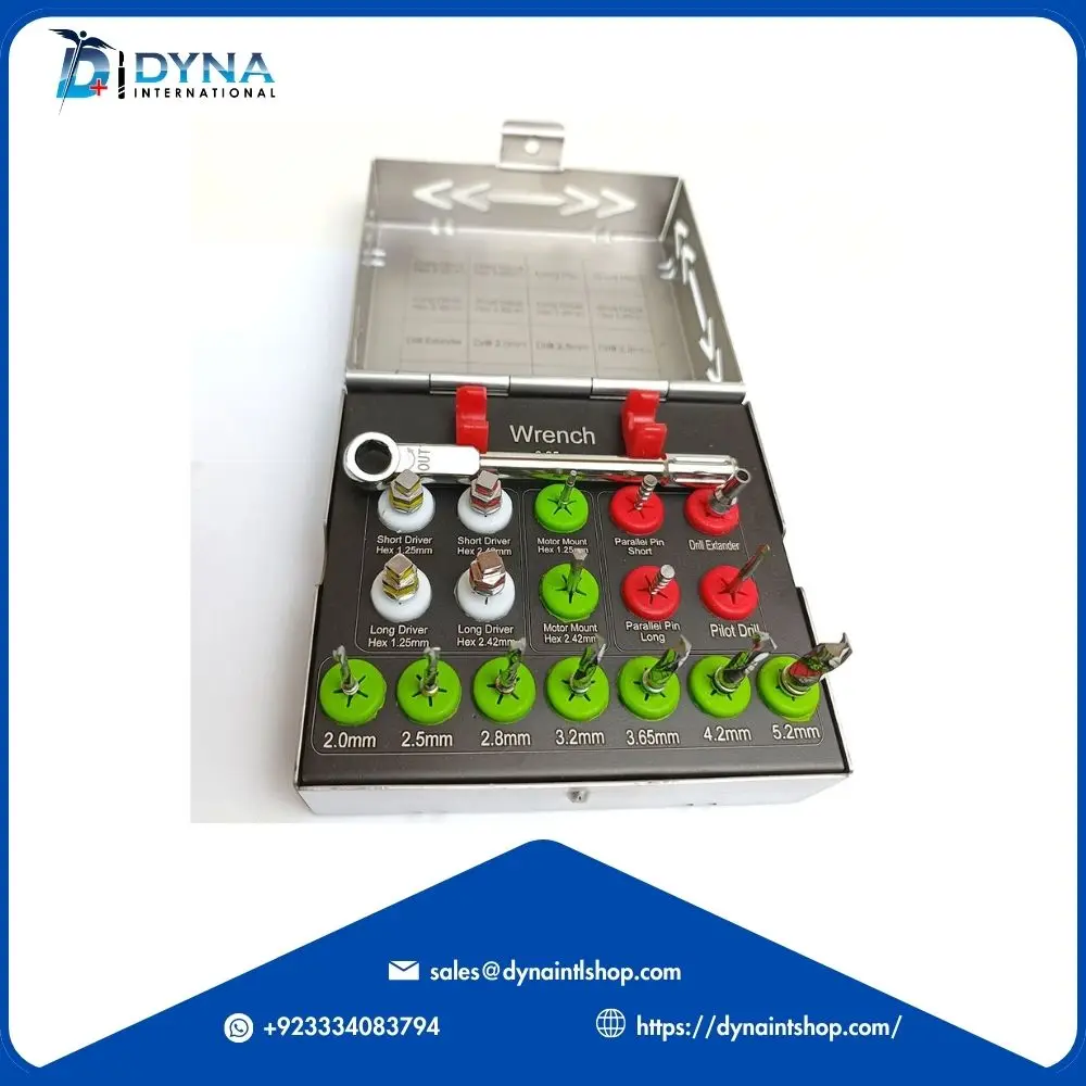 Dental Implant Remover Kit - 18pcs Fixture Removal Set