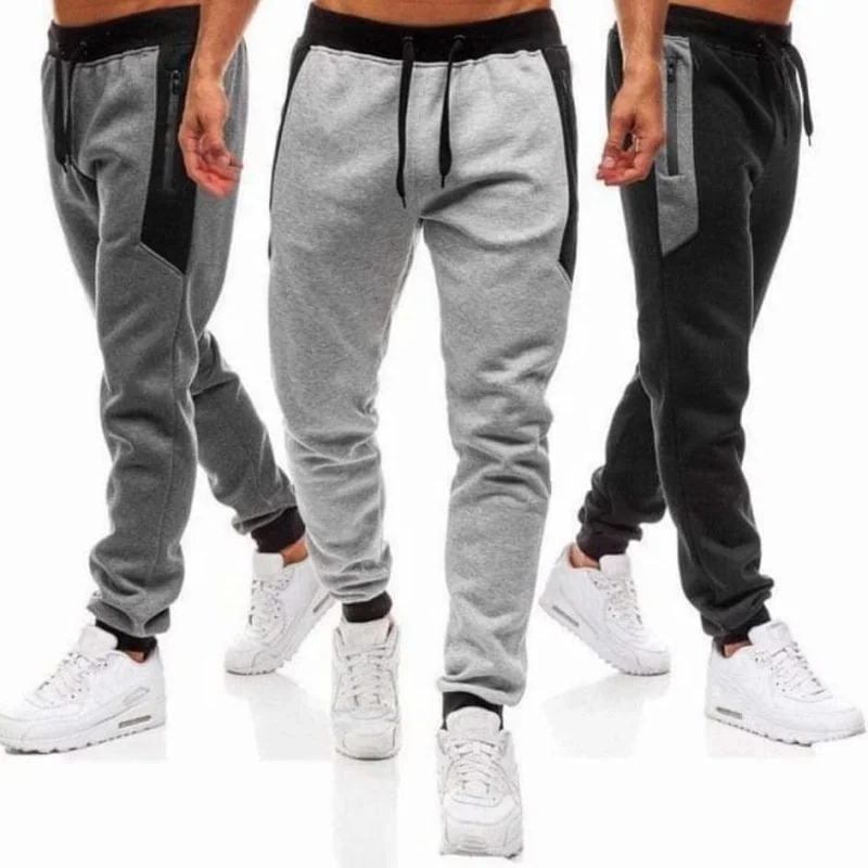 Men's Printed Polyester Fleece Stack Sweatpants - Quick Dry