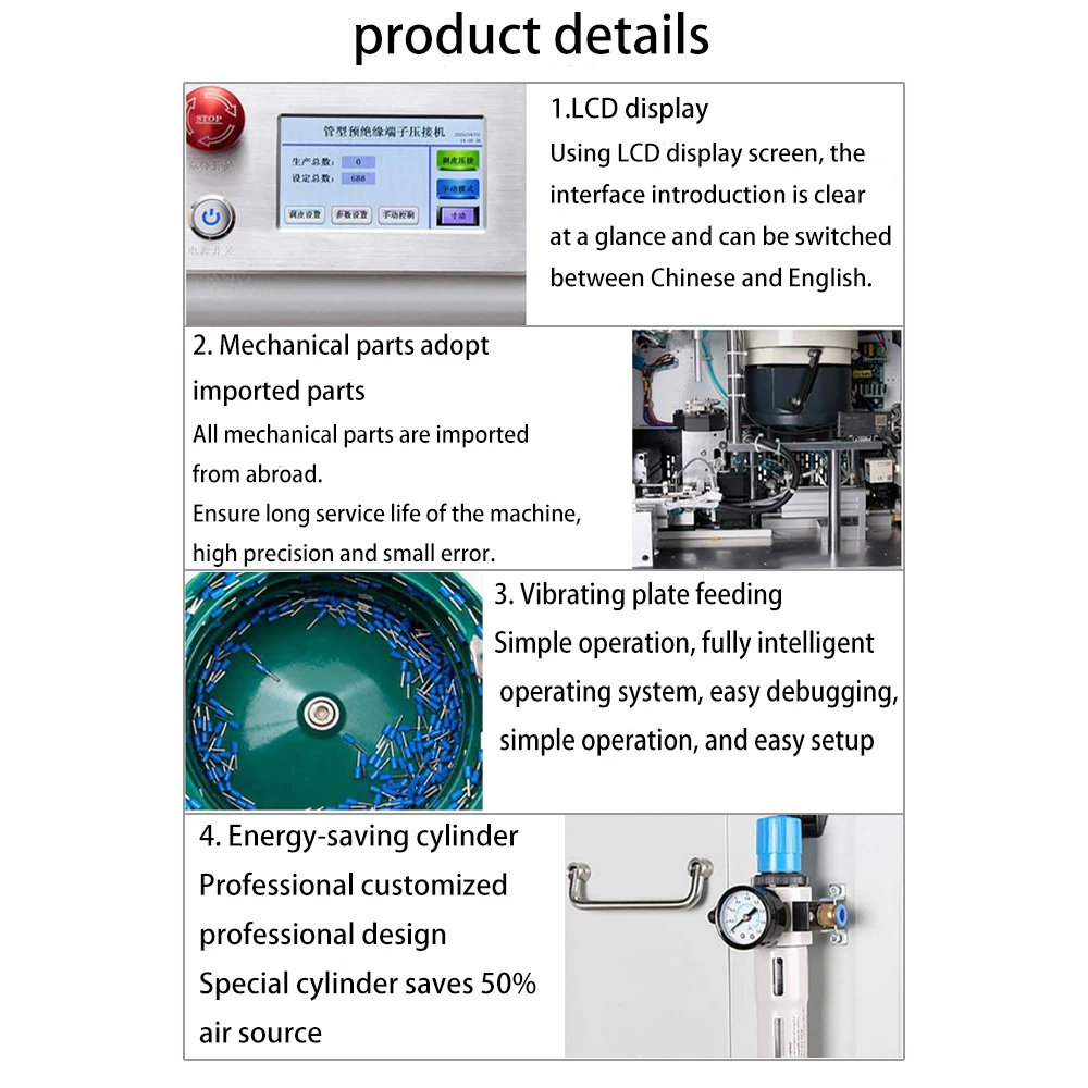 Pre-insulated Terminal Crimp Machine Ferrule Crimp Machine 1.5mm ...