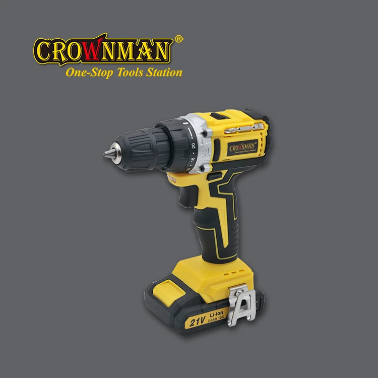 CROWNMAN Cordless Drill - 40n.m Brushless Motor Power Tool