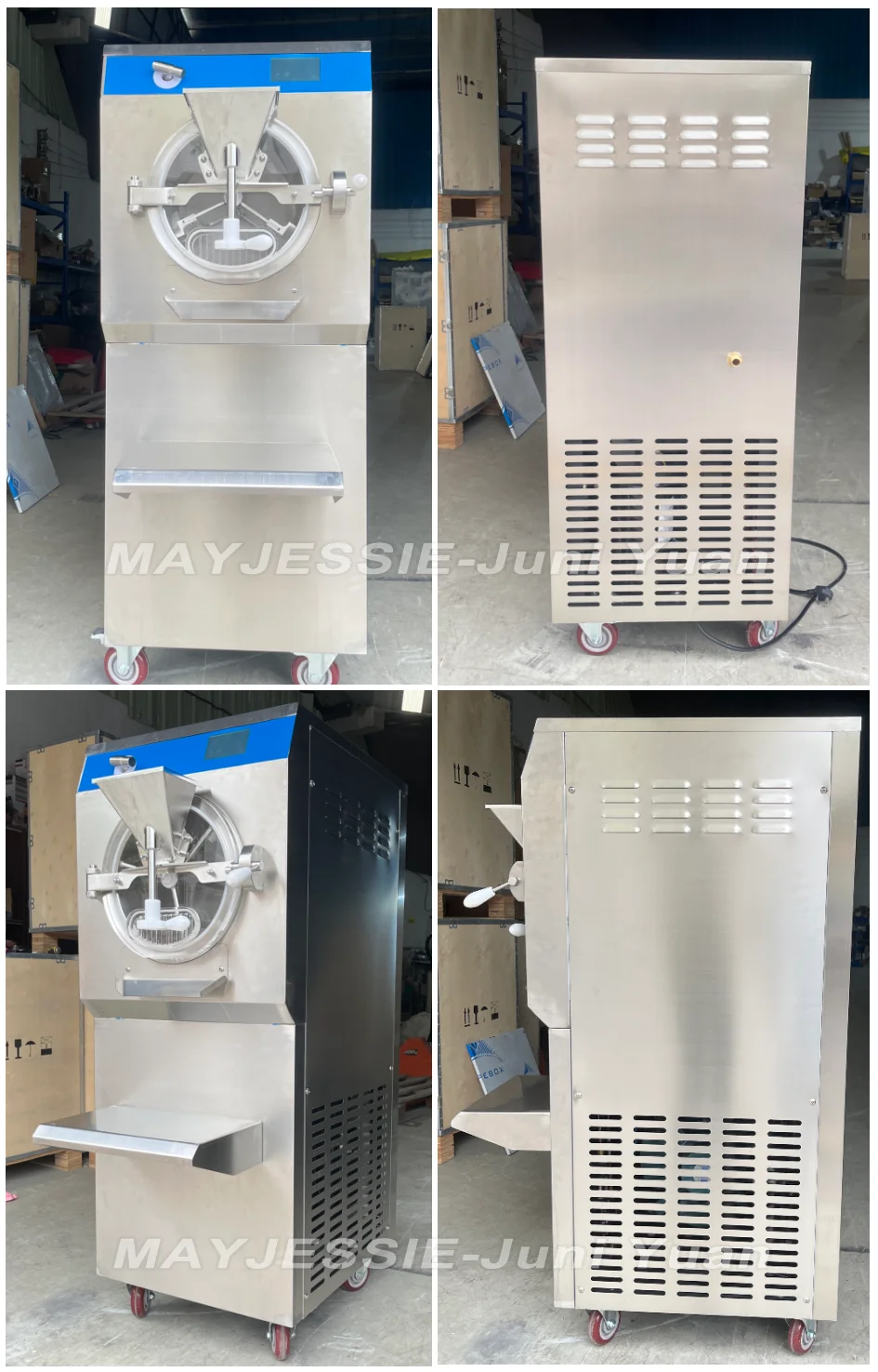 3 Flavors Automatic Soft Serve Commercial Ice Cream Machine a Glace ...