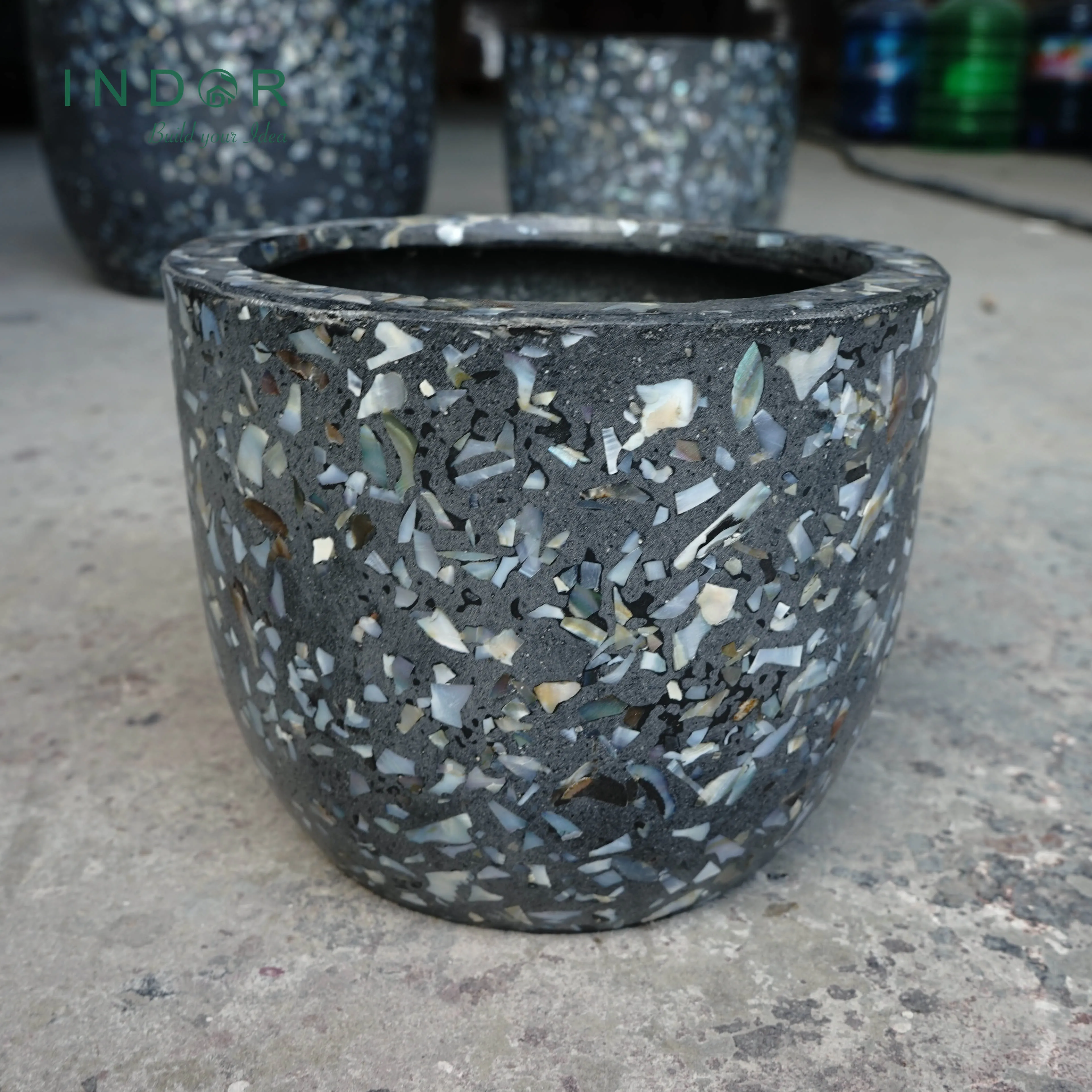 Fiberstone Collection Black Flower Garden 6100 Sets Home Vietnam Indoor ...