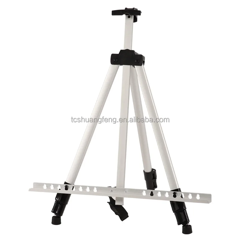 Metal Easel Floor Stand Aluminum Metal Tripod Adjustable Easel for ...
