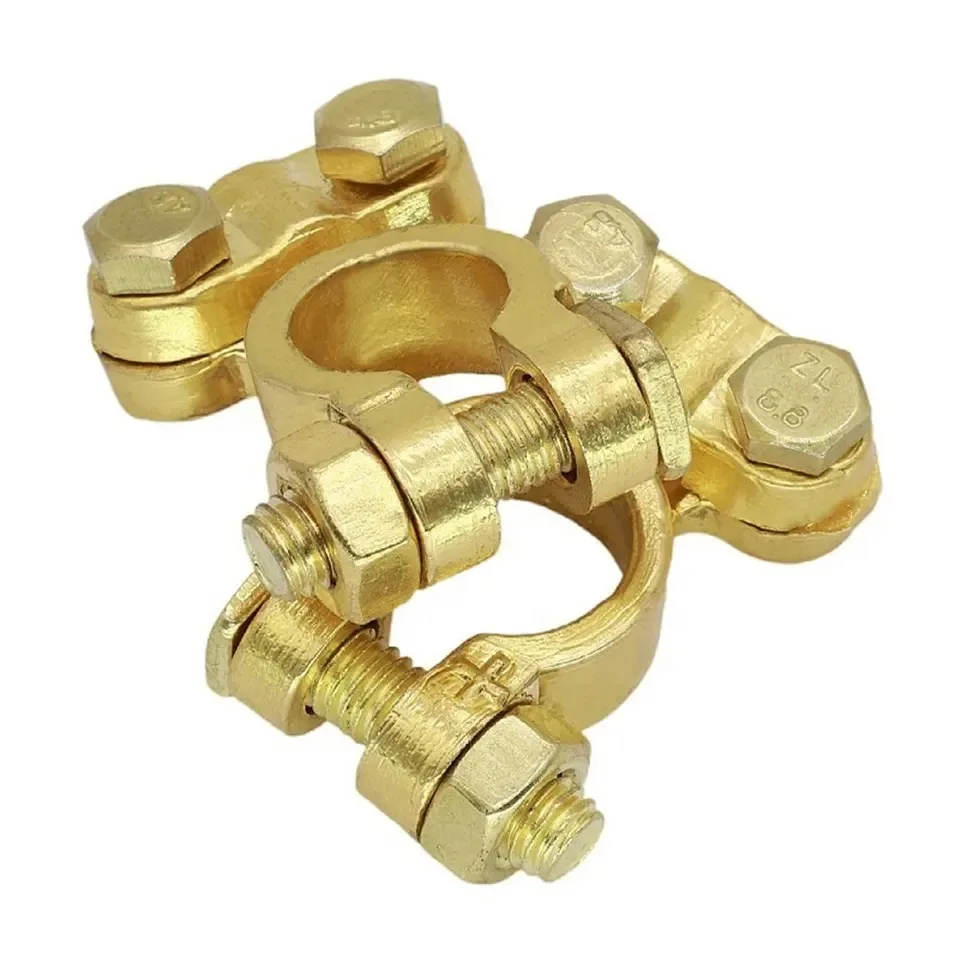 Battery Terminal Connector Heavy Duty Brass Battery Terminal Clamp for ...