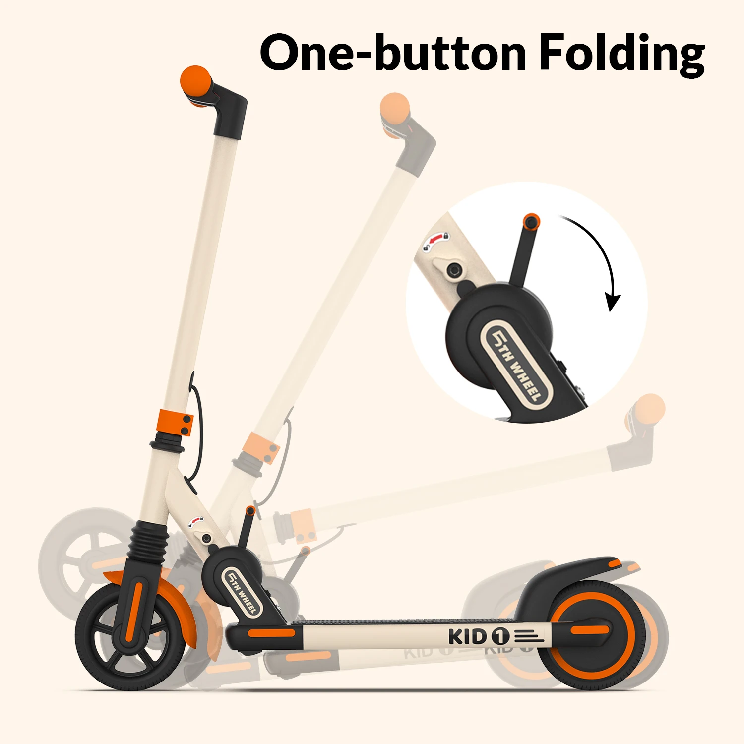 5th Wheel K1 2024 Child Electric Scooter Drift Foldable