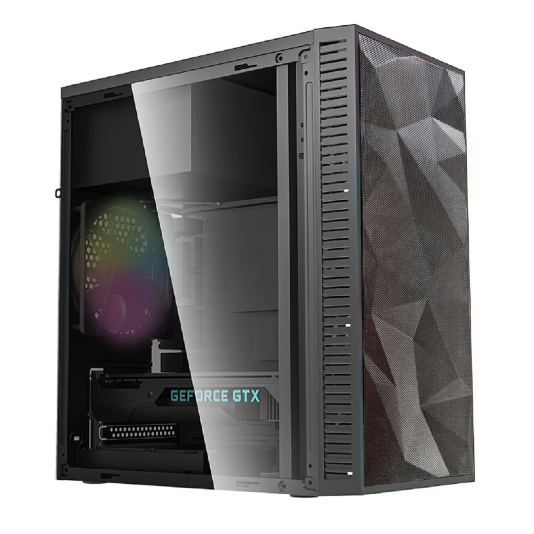 Mini Atx Pc Case Rgb Pc Case Acrylic Side Panel Fixed With Four Holes ...
