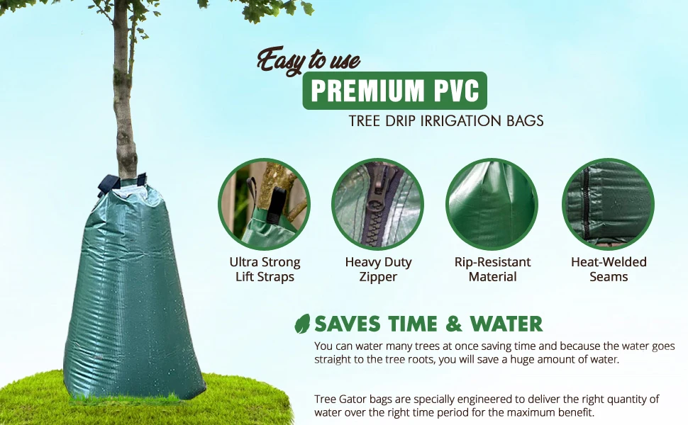 20 Gallon Tree Watering Bags - Efficient Drip Irrigation