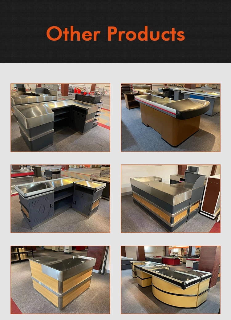 Supermarket Stainless Steel Retail Store Cashier Register Checkout ...
